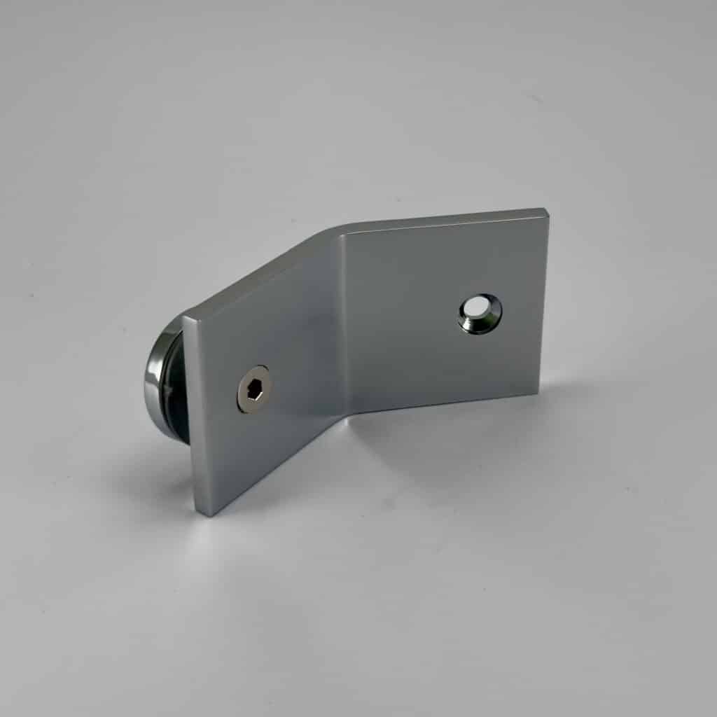 Modern 135° Square Glass to Wall Shower Bracket (MBS135/B) – MFGS