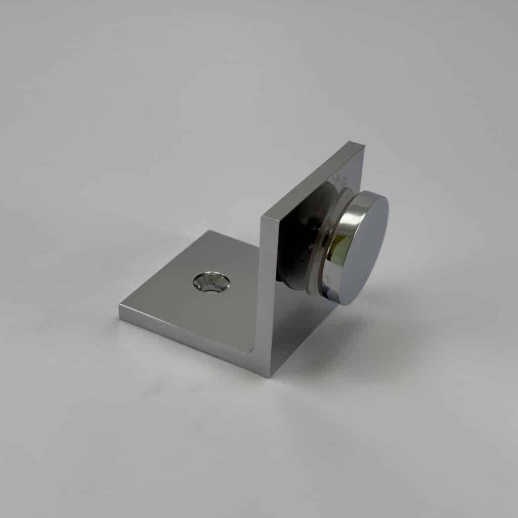 Modern 90° Square Glass to Wall / Floor Shower Bracket (MBS90/B) – MFGS